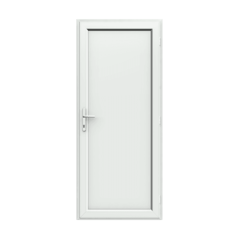 Full Flat Panel uPVC Single Door - AWM Glass