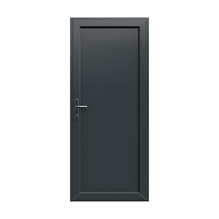 Full Flat Panel uPVC Single Door - AWM Glass