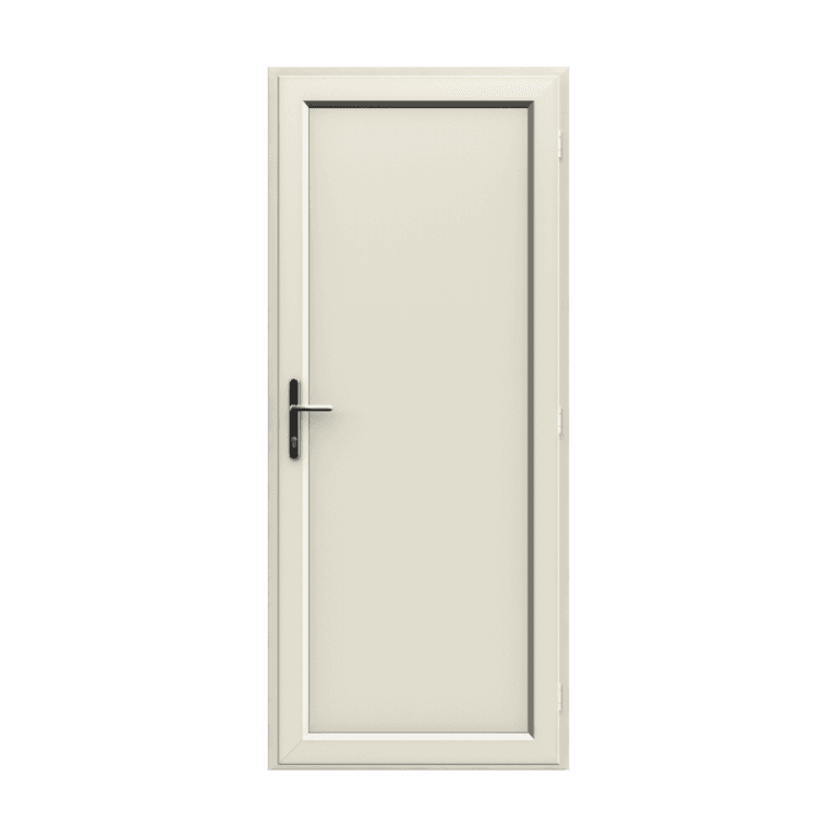 Full Flat Panel uPVC Single Door - AWM Glass