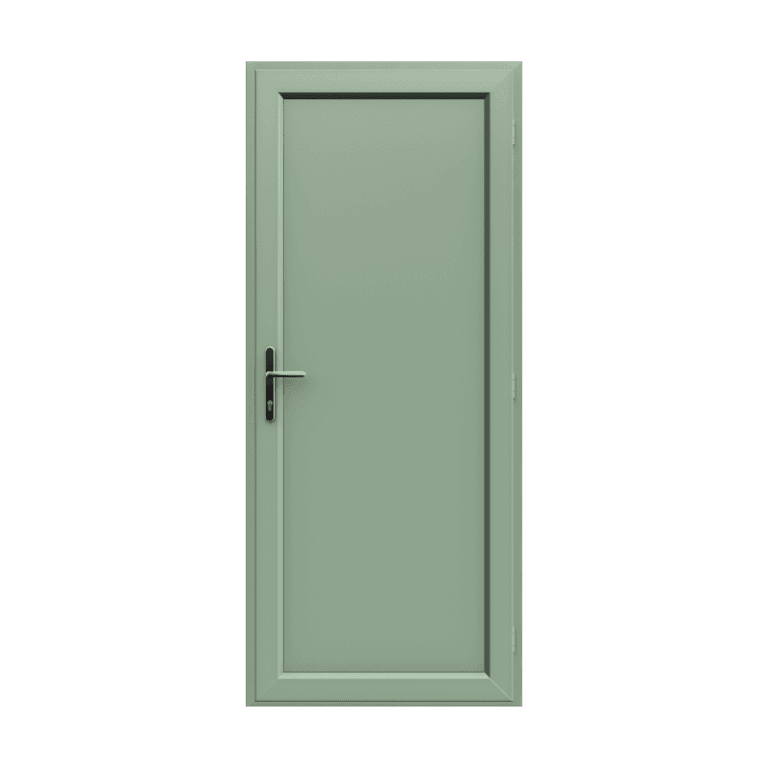 Full Flat Panel uPVC Single Door - AWM Glass