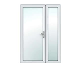 Offset uPVC French Doors | AWM Glass